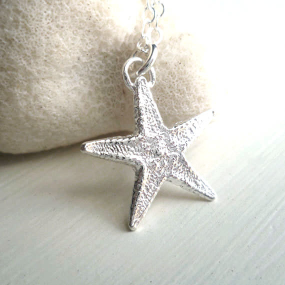 Sterling Silver Starfish Necklace | Schooner Chandlery