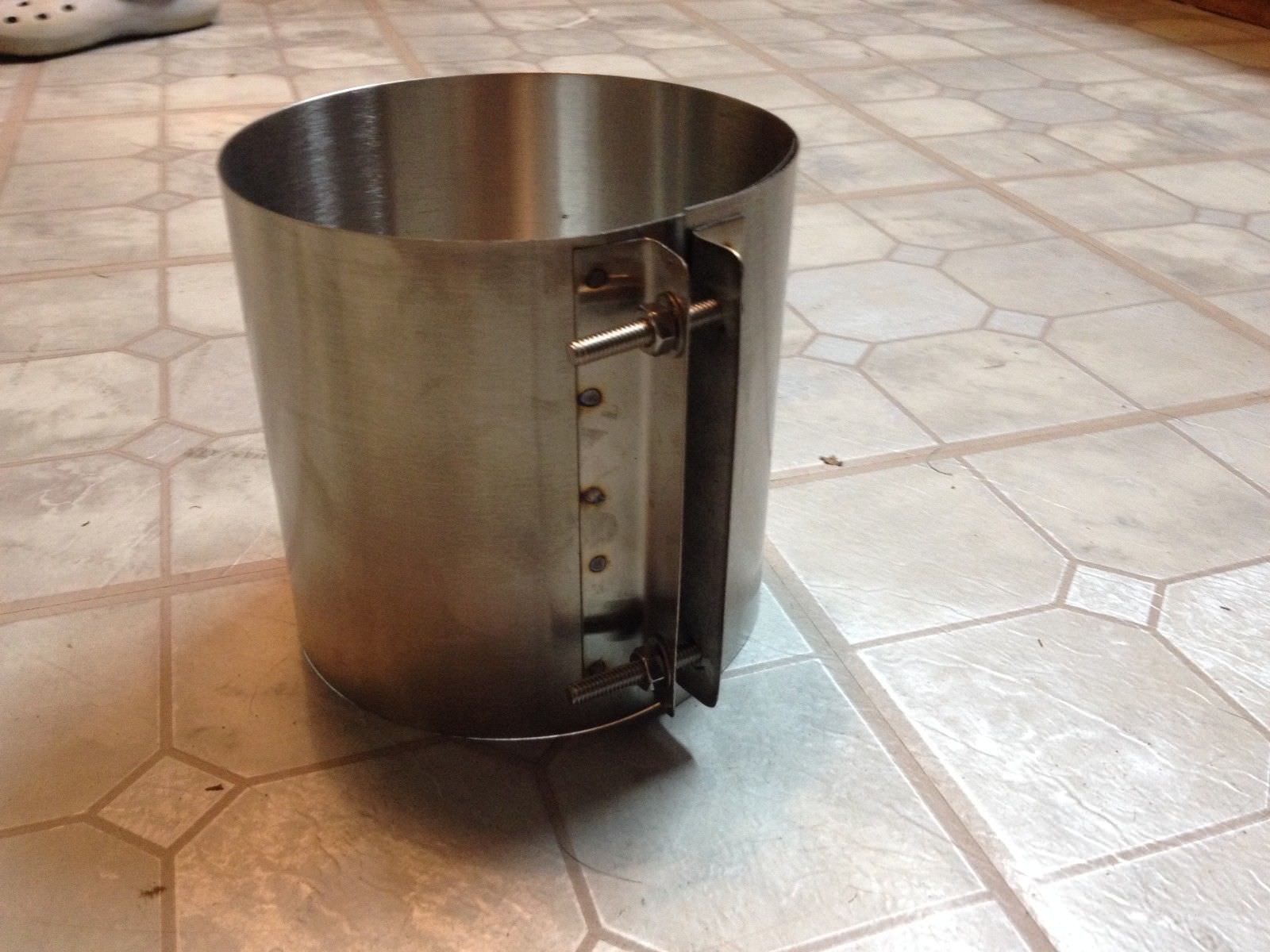 6 Inch stove pipe Draw Band Collar -- Made in Maine USA!! | Schooner ...