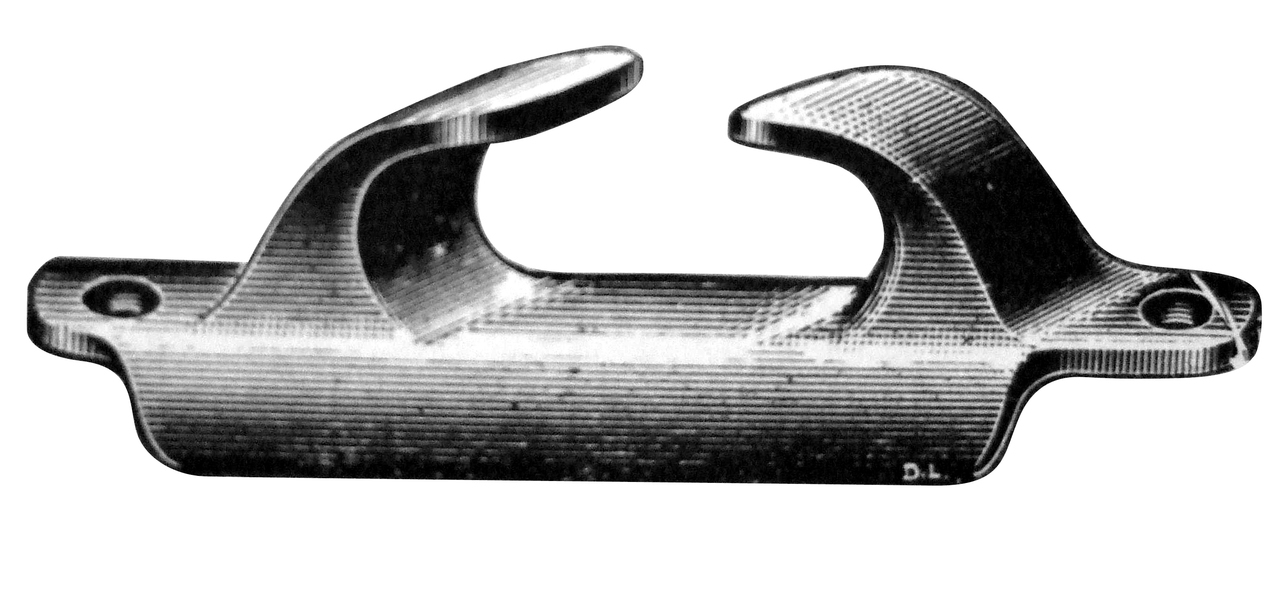 Davey & Company Deck Fairlead - Angled with Lip | Schooner Chandlery