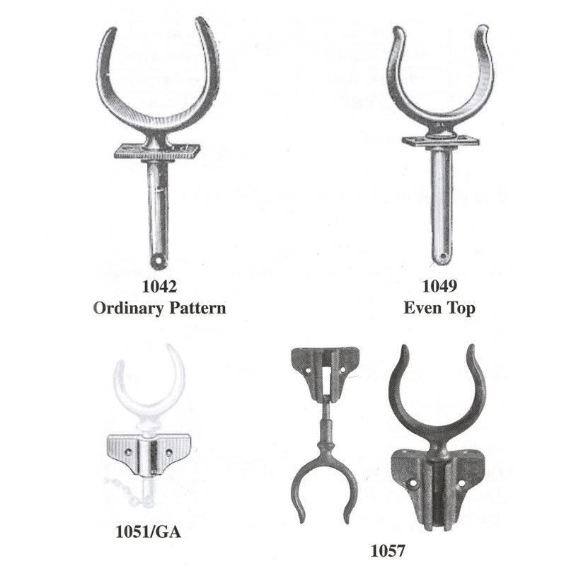 Davey & Company Oarlocks - Rowlocks, Galvanized | Schooner Chandlery