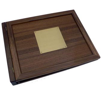 Weems & Plath Teak Log Cover, Blank Plate | Schooner Chandlery