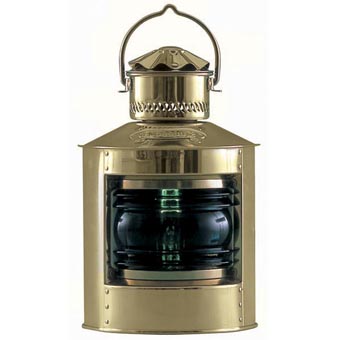 Weems & Plath Side Light, Green, 4" Glass, Electric | Schooner Chandlery