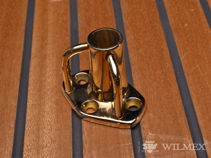 Wilmex Bronze stanchion socket FS-1 | Schooner Chandlery