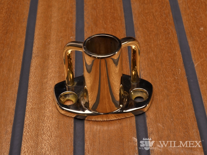 Wilmex Bronze stanchion socket FS-1 – Schooner Chandlery