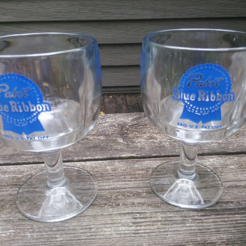 Pabst Blue Ribbon Beer Pitcher with Four Schooners - Pabst Beer Pitcher ...