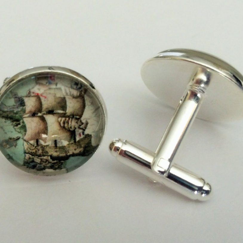 ANTIQUE SHIP Cufflinks / Boat cuff links / gift for him / Groomsmen ...