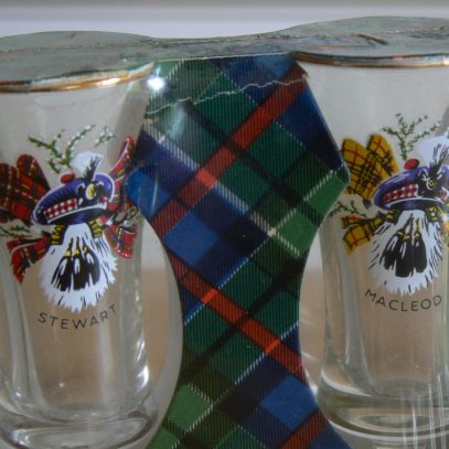 Vintage Set of Scottish Clan Sherry Schooners - In Original Packaging ...