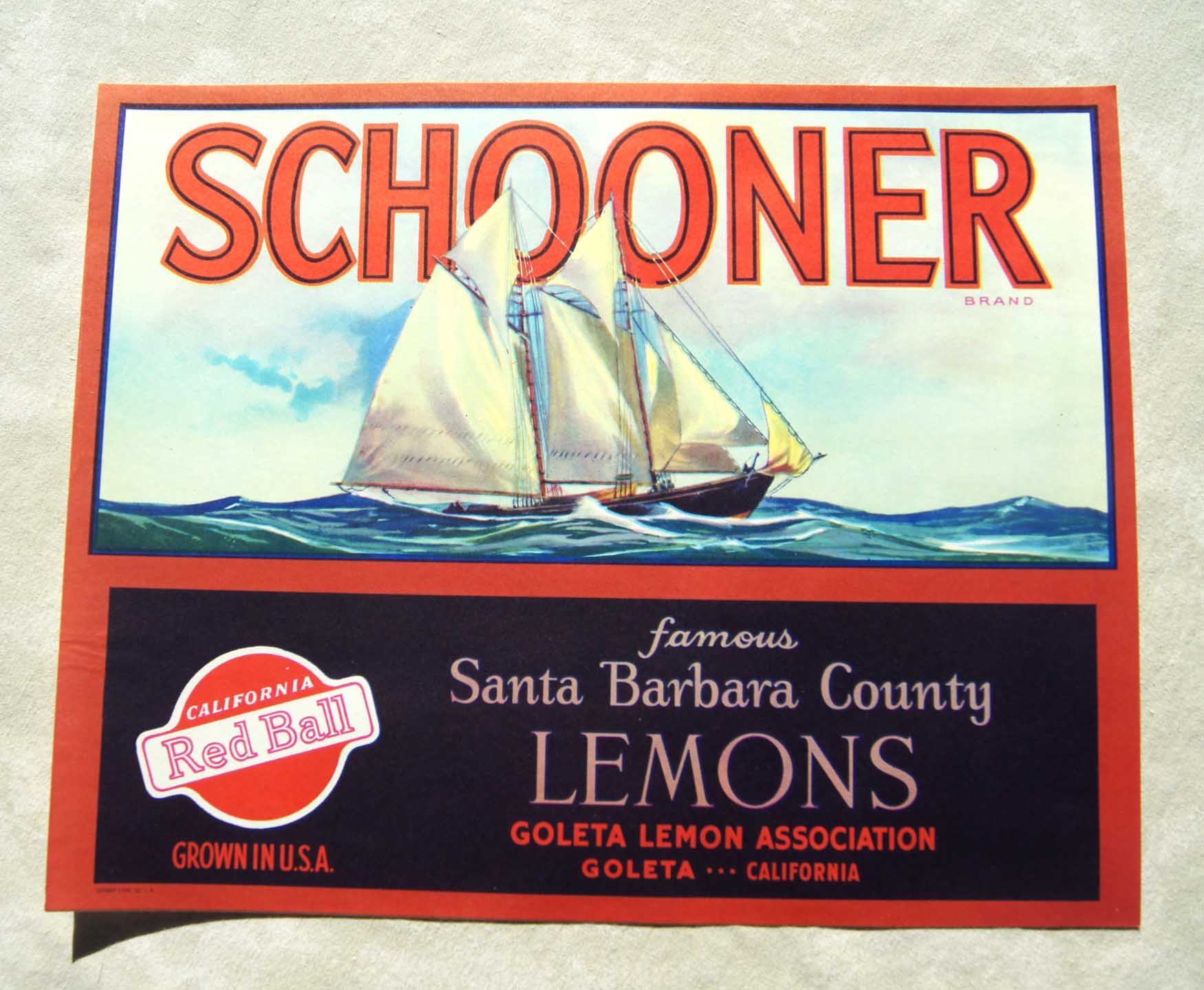 Mid 1900's ORIGINAL PAPER LABELS - Group of 5 Colorful Labels for Food ...