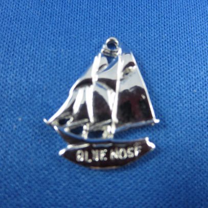 BLUE NOSE boat Charm - canadian souvenir charm - fishing racing ...
