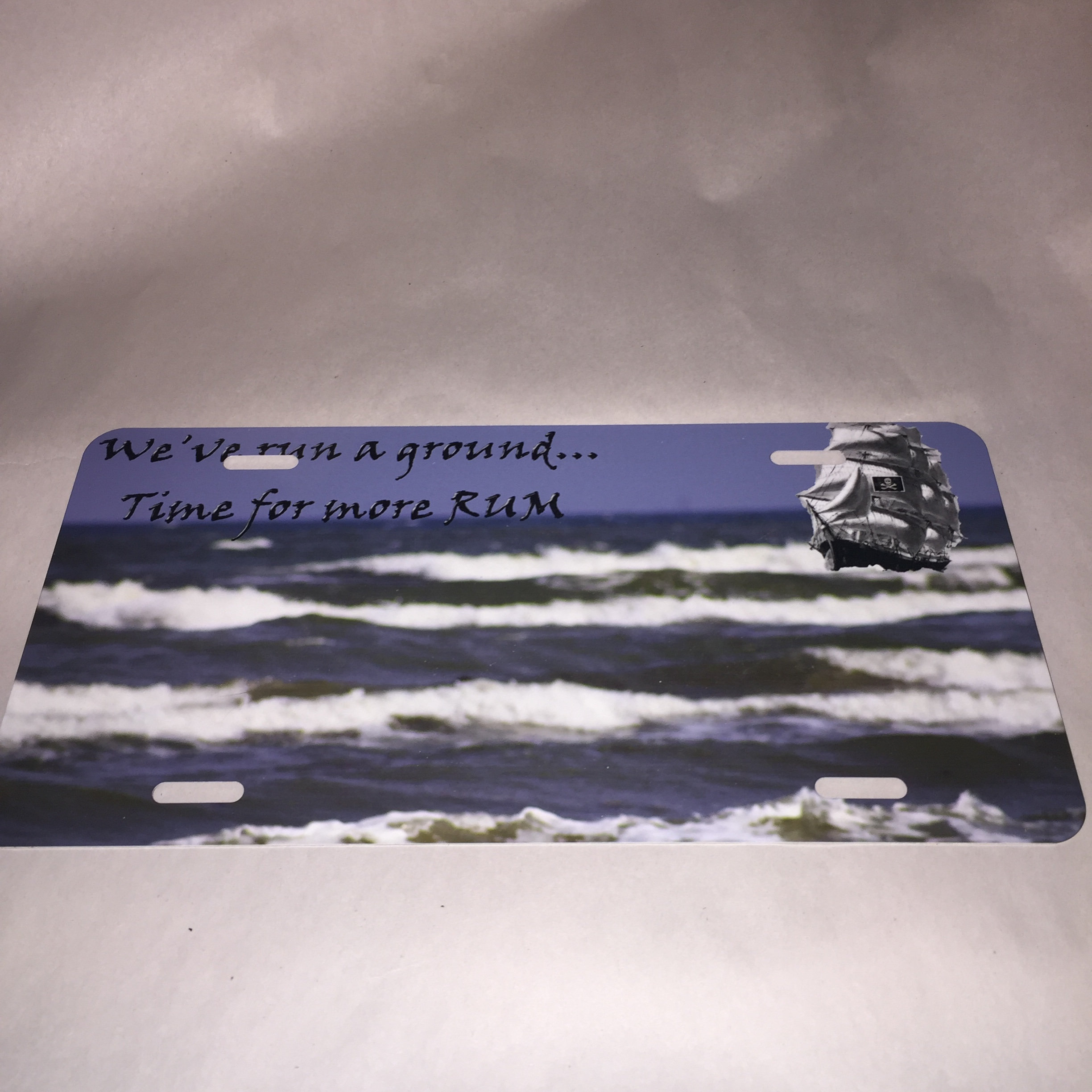 Funny Pirate Ship Jolly Roger We've Run a ground... Time for more RUM ...