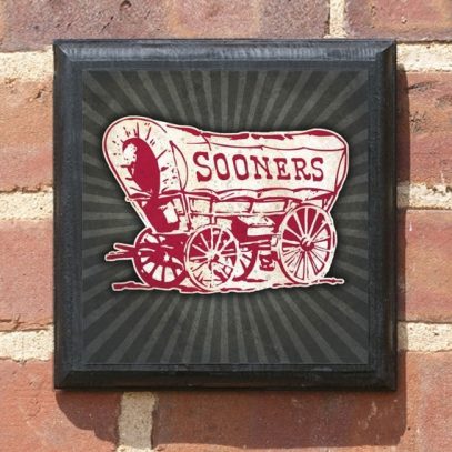 Oklahoma Sooners Schooner Wall Art Sign Plaque Gift Present Home Decor ...