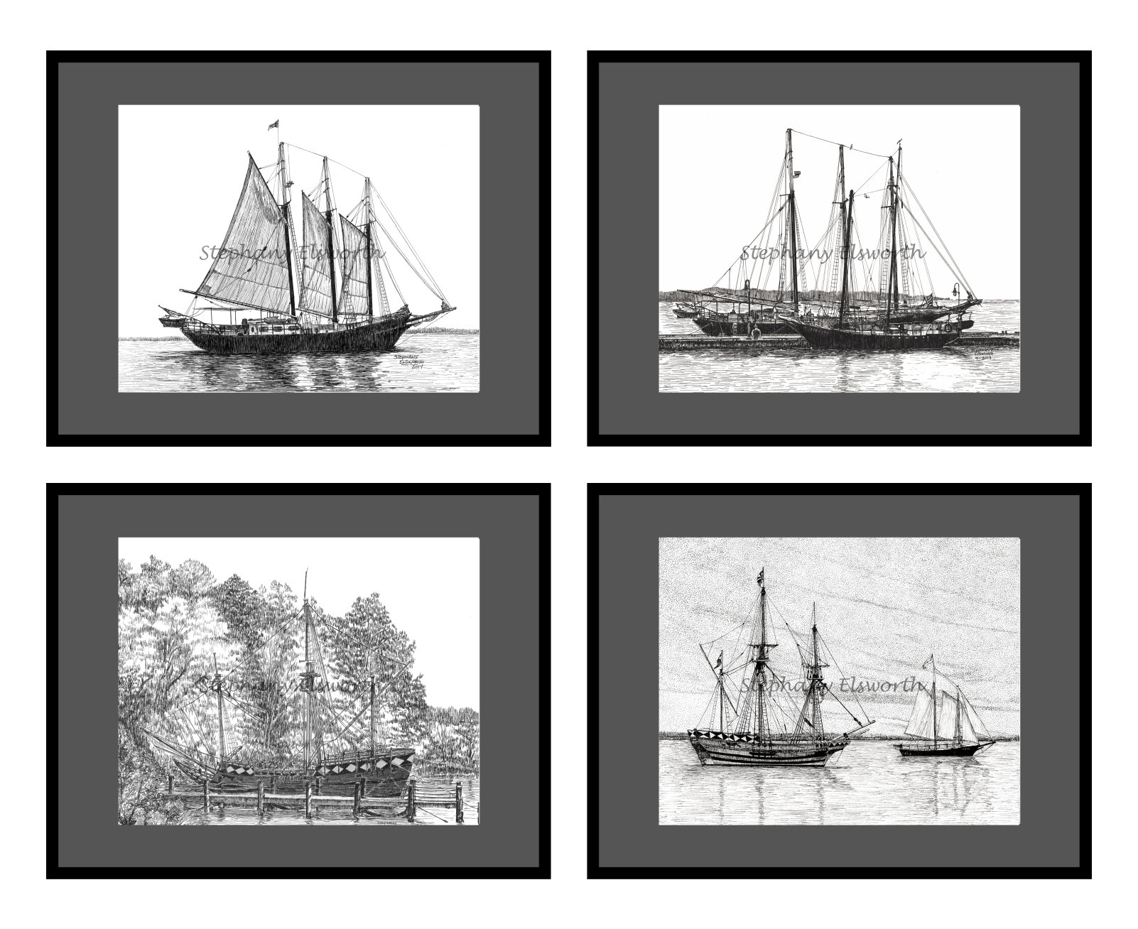Ships of the Historic Triangle Printable Wall Art | Schooner Chandlery