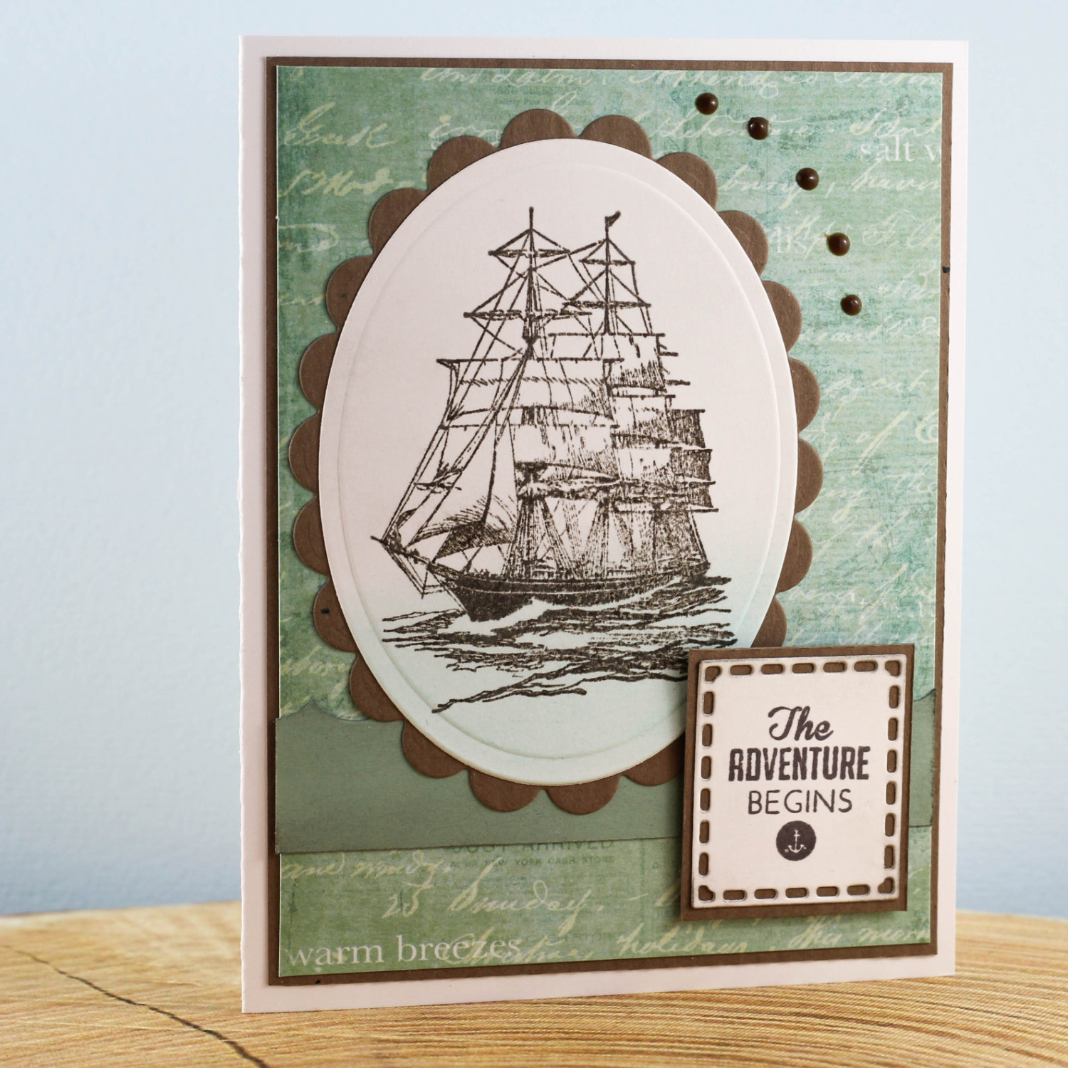 New Beginnings Card, Retirement Card, Nautical Themed New Start Card ...