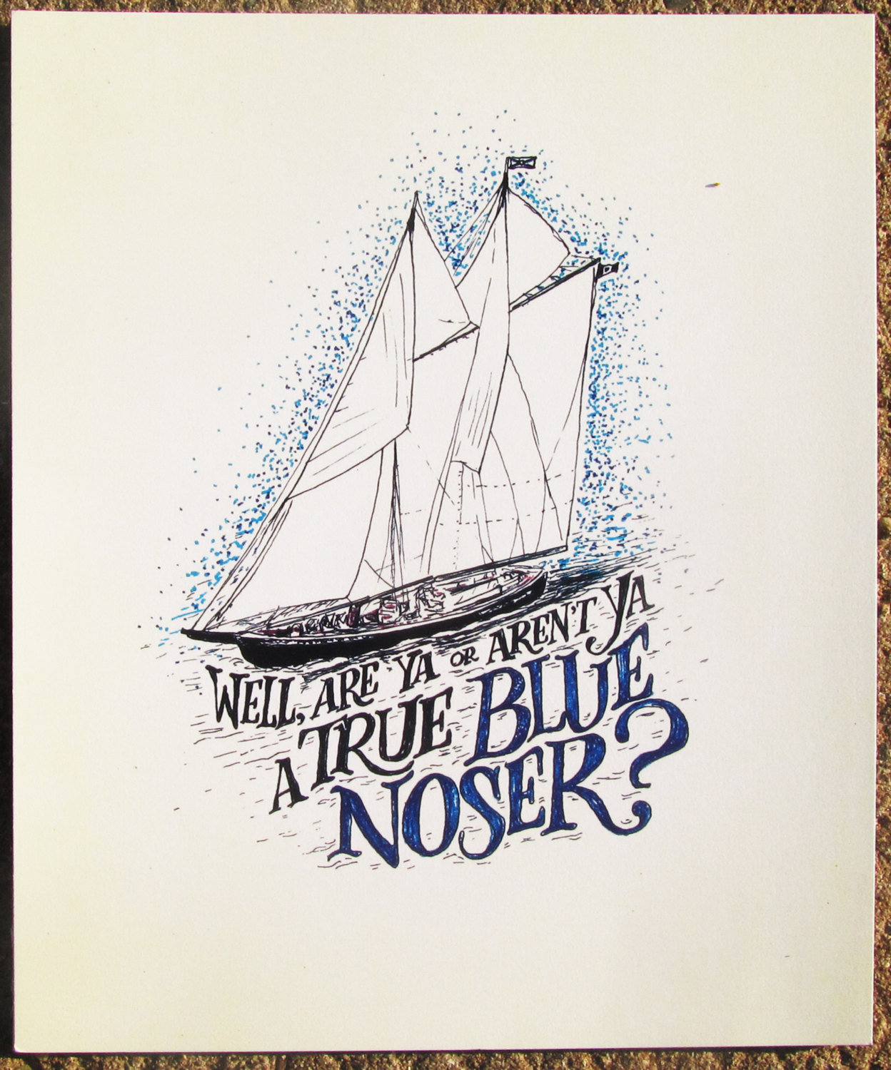 Bluenoser - True Nova Scotian Hand Lettering Print 8x10 beejaedee ...