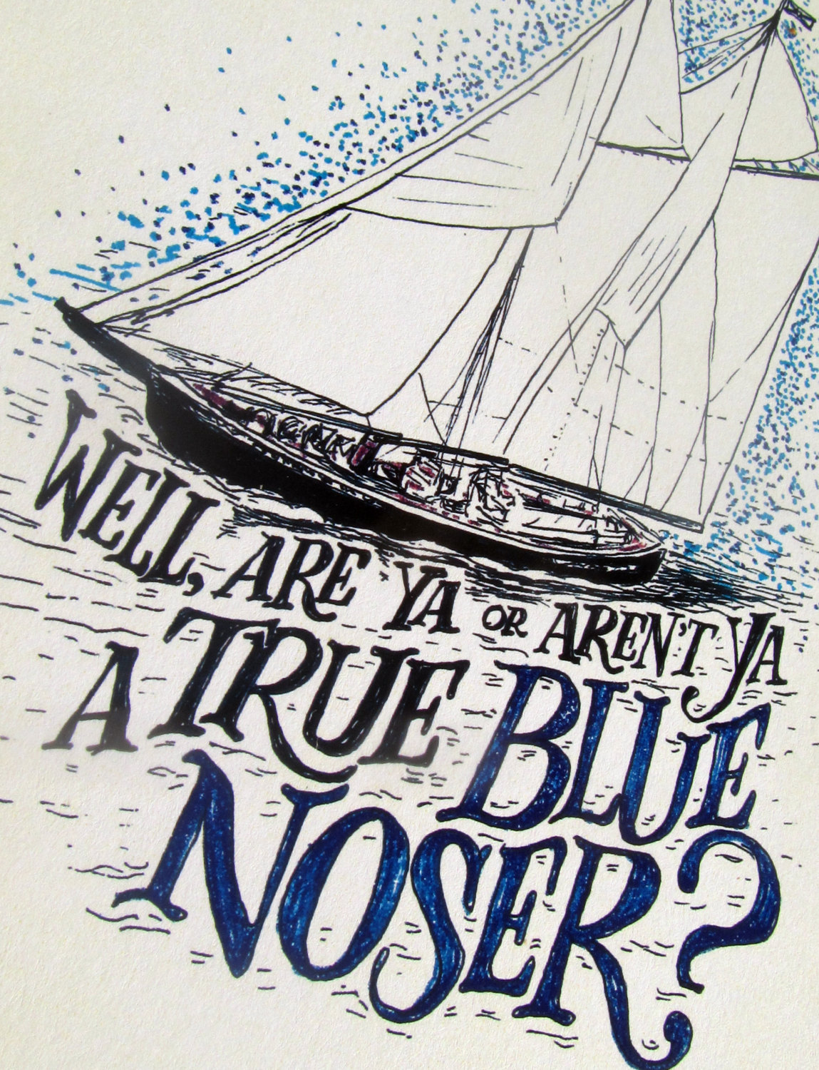 Bluenoser - True Nova Scotian Hand Lettering Print 8x10 beejaedee ...