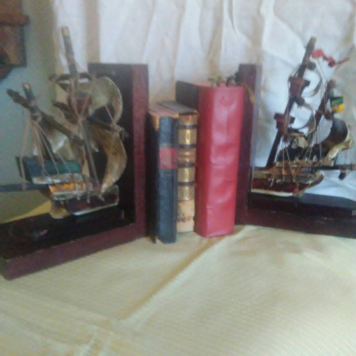 Clearance Sale!!!! Sailing Schooner Bookends Wooden Ships Vintage ...