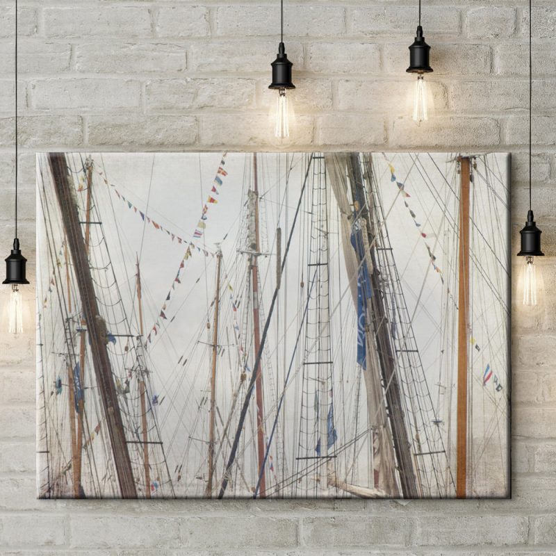 Schooner Sail Masts Rigging Photo, Tall Ships Art, Nautical Canvas ...