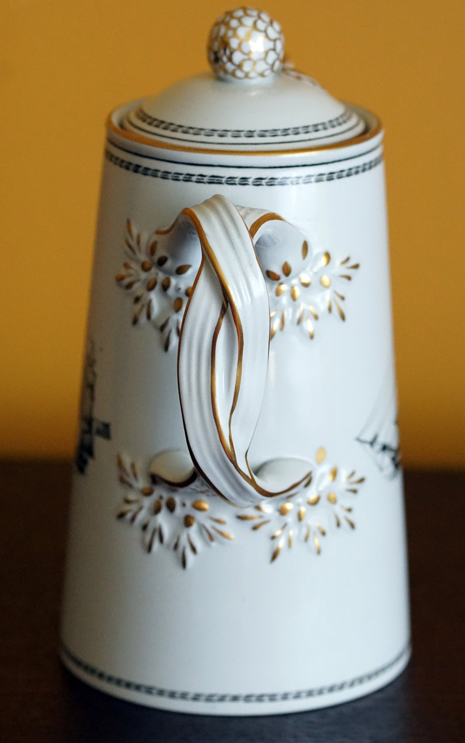 Copeland Spode Coffee Pot, Spode Copeland Trade Winds Black White ...