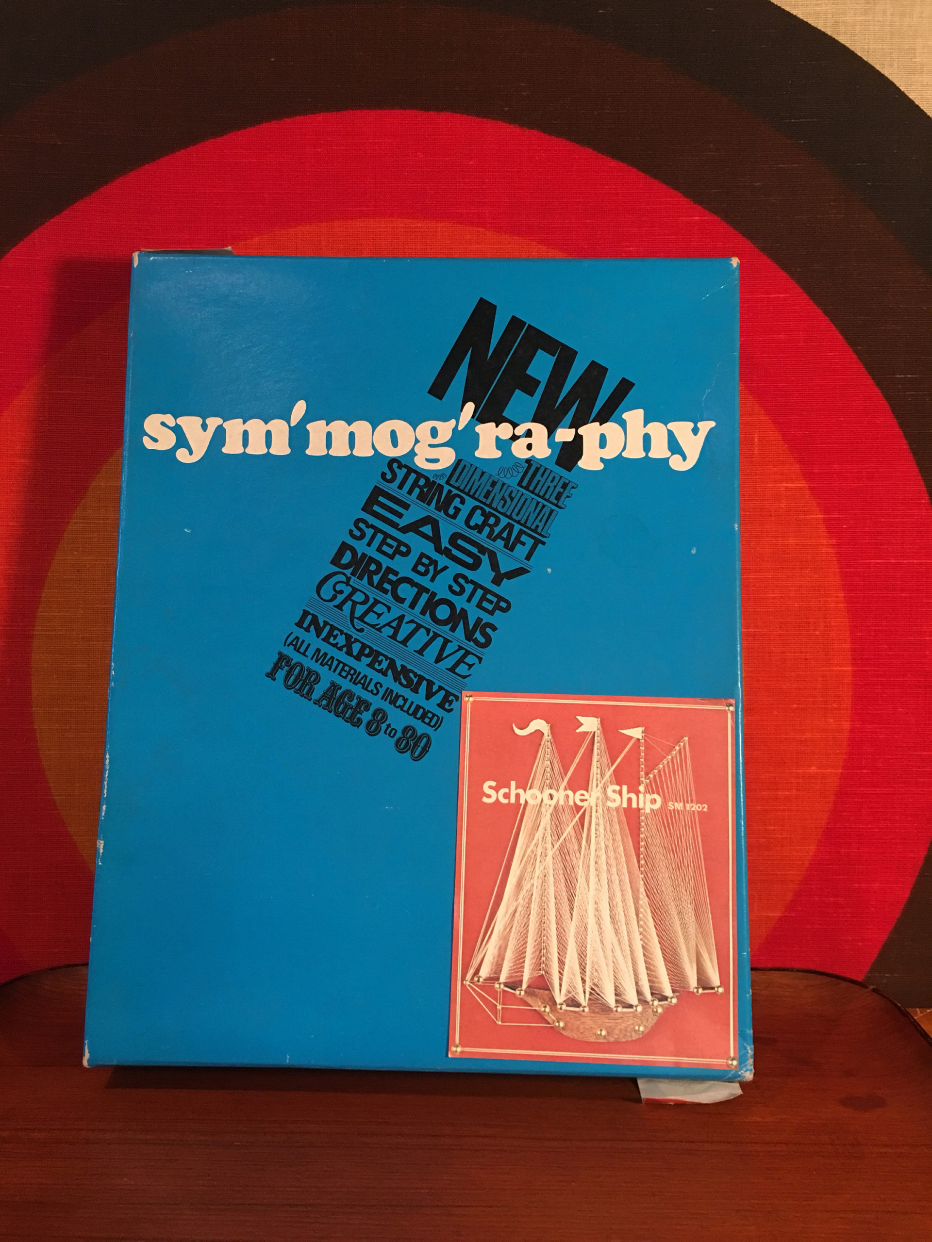 Vintage String Art Kit, Schooner Ship, Symmography Inc, Finish Yourself ...