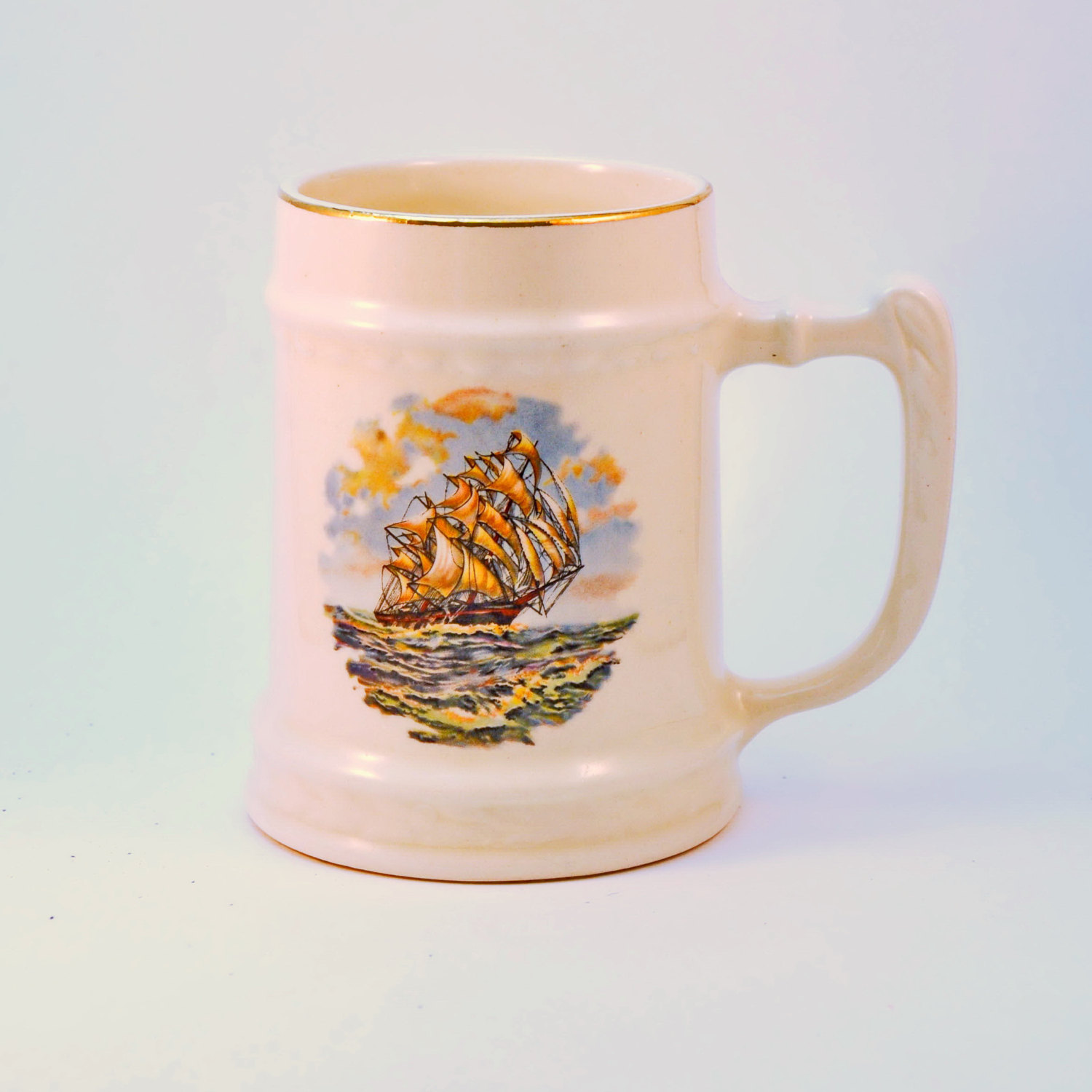 Tall Ships Bluenose Schooner Pottery Beer Mug Stein Maritimes Visit ...