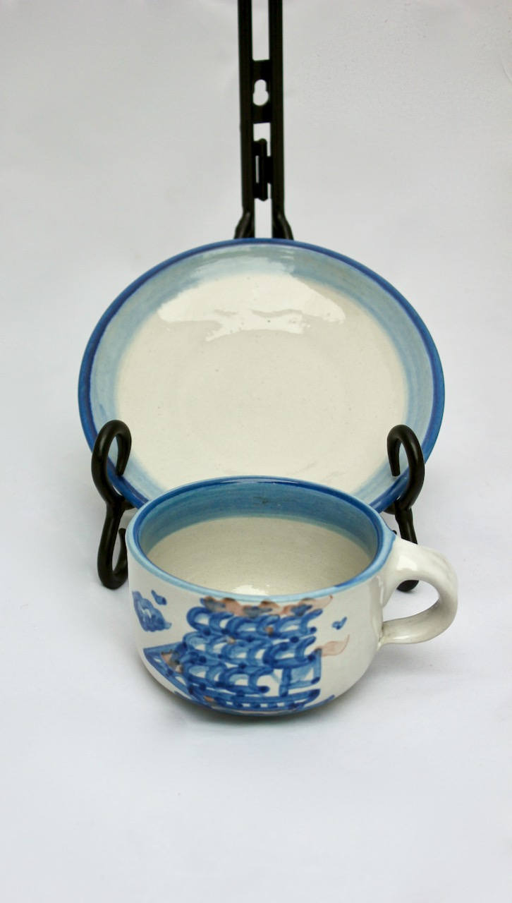 MA Hadley Pottery Schooner Cup and Saucer | Schooner Chandlery