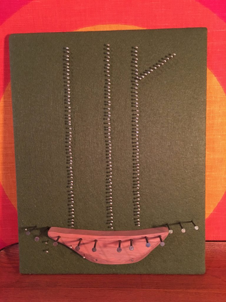 Vintage String Art Kit, Schooner Ship, Symmography Inc, Finish Yourself ...