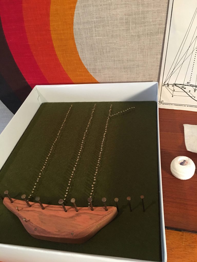 Vintage String Art Kit, Schooner Ship, Symmography Inc, Finish Yourself ...
