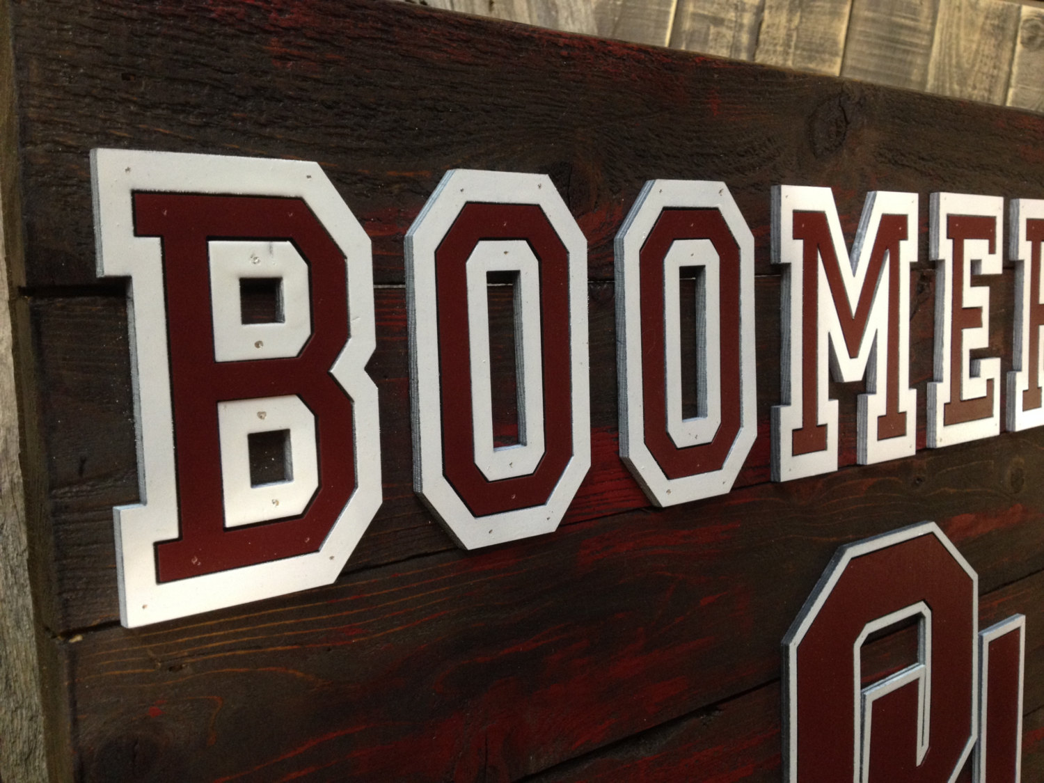 BOOMER - OU Est. 1890 23" x 23" approx. Item #642 | Schooner Chandlery