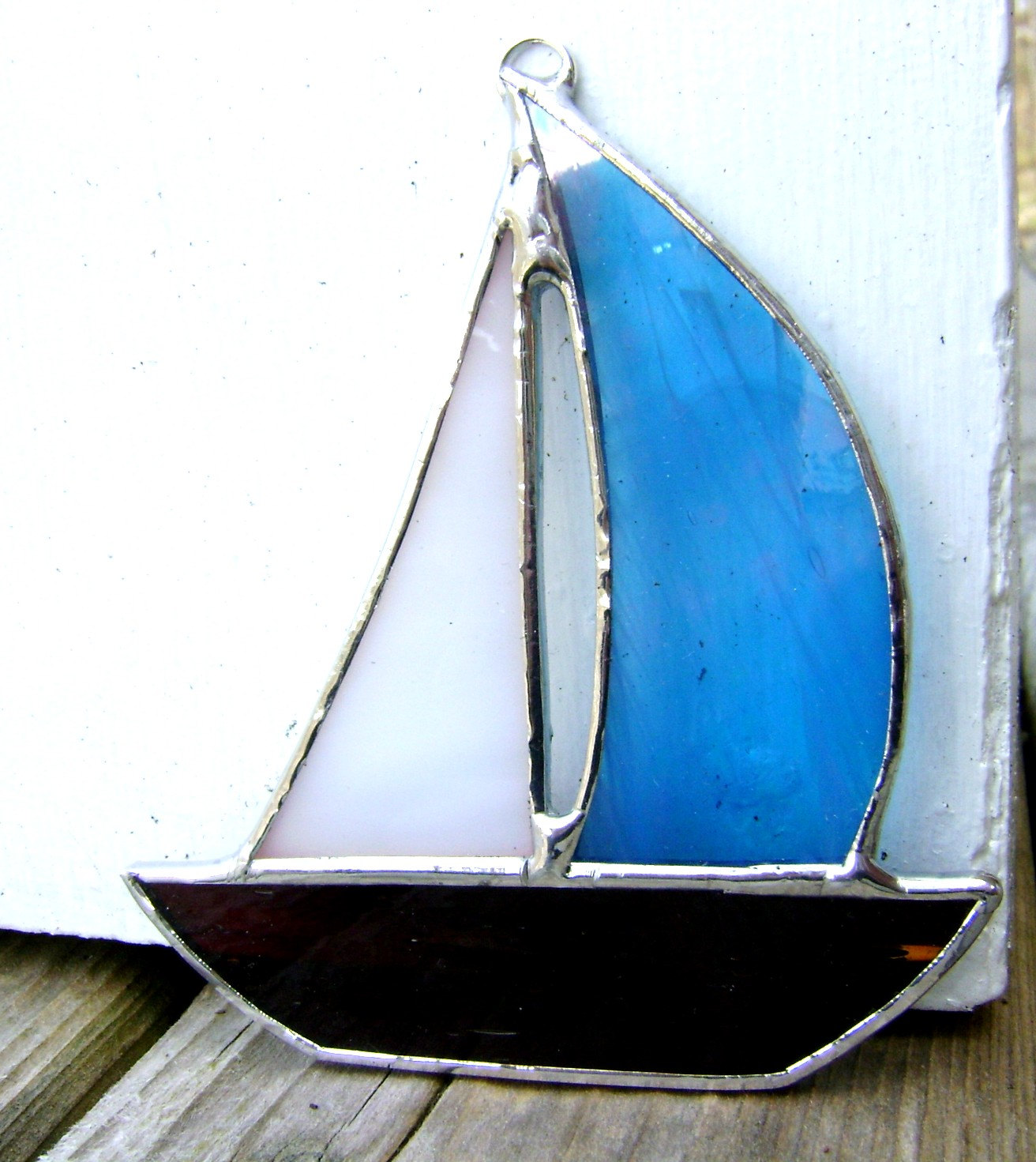 Sail Boat Nautical Boats Stained Glass Ornament Sailing Pirates ...
