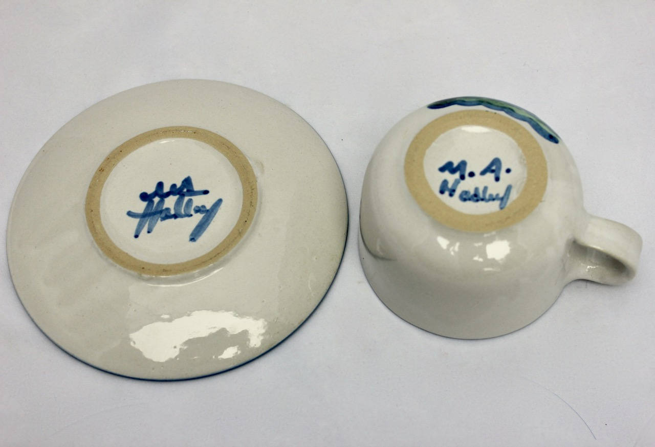 MA Hadley Pottery Schooner Cup and Saucer | Schooner Chandlery