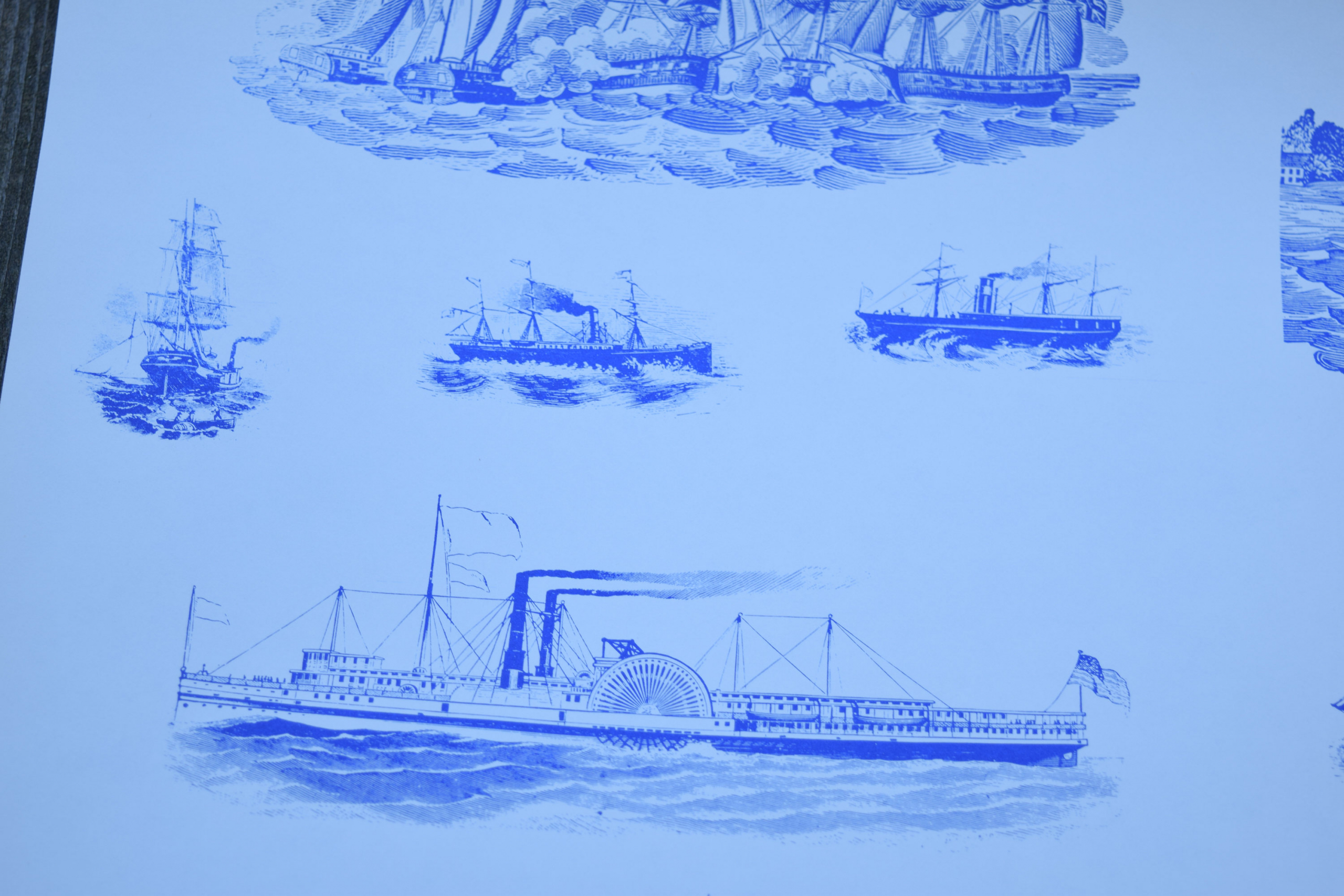 Ship Art, Blue and White, Boat Art, Nautical Decor, Schooners, Ships ...