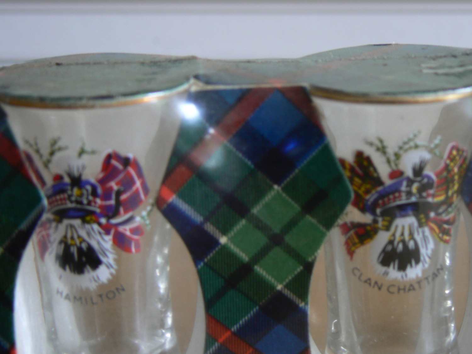 Vintage Set of Scottish Clan Sherry Schooners - In Original Packaging ...