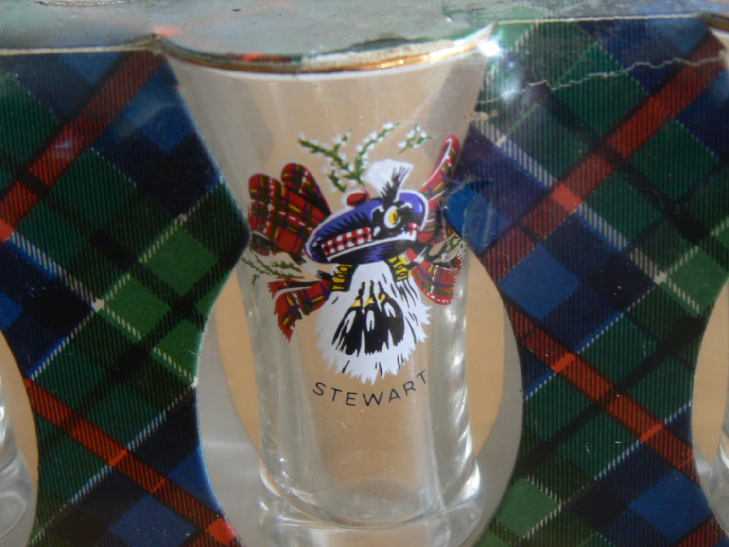 Vintage Set of Scottish Clan Sherry Schooners - In Original Packaging ...