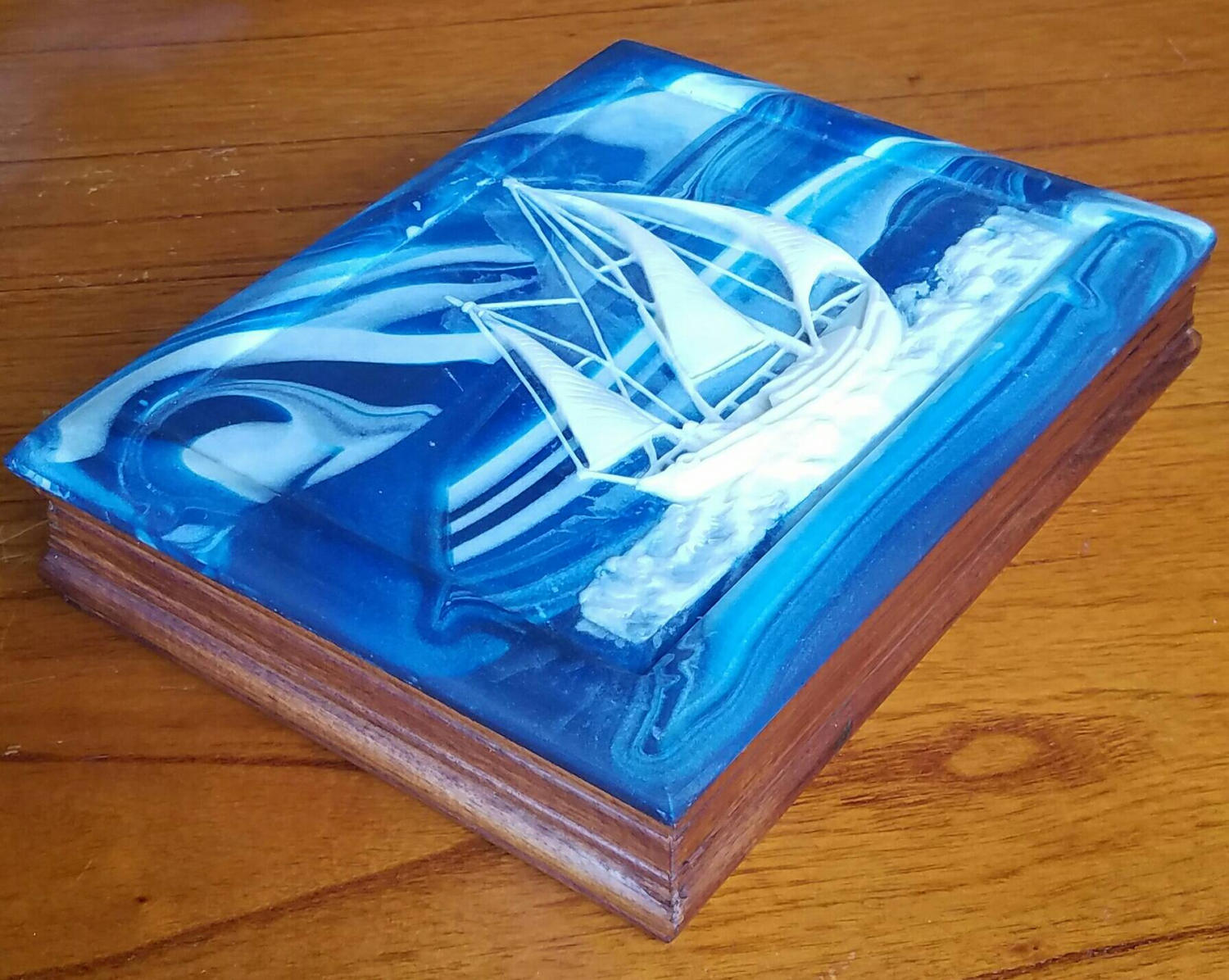 Stash Box, Sailboat Box, Storage, Dresser Box, Trinket Box, Treasure ...