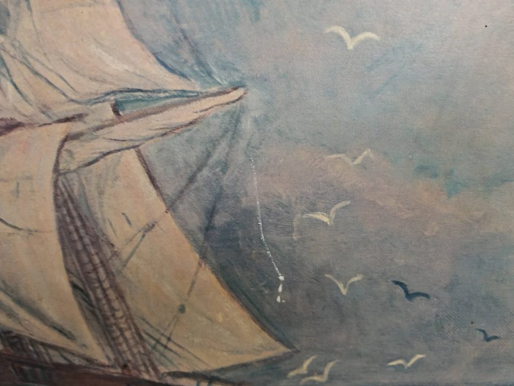 Vintage Nautical Framed Lithograph Print by "Tad" Call, 1960's era ...