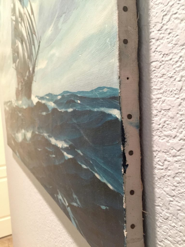 Antique Nautical Ship Oil Painting by Hunter Wood circa 1930's ...