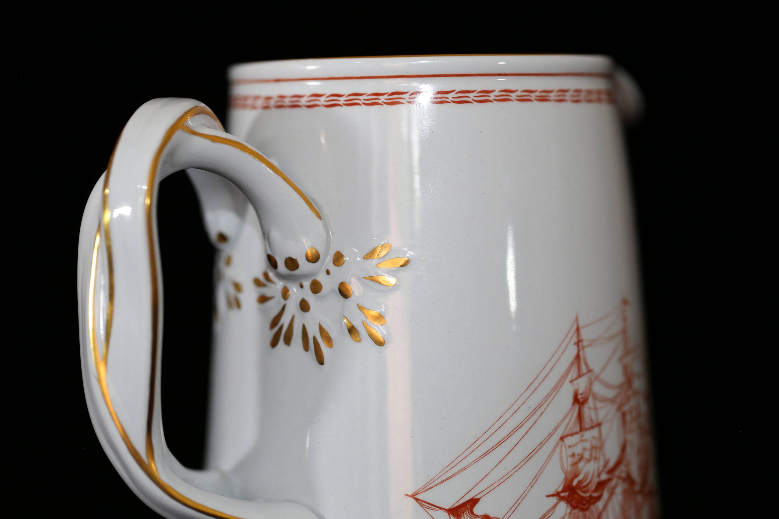 SPODE Trade Winds Pitcher, Spode Trade Winds Red, Spode Clipper Ship ...