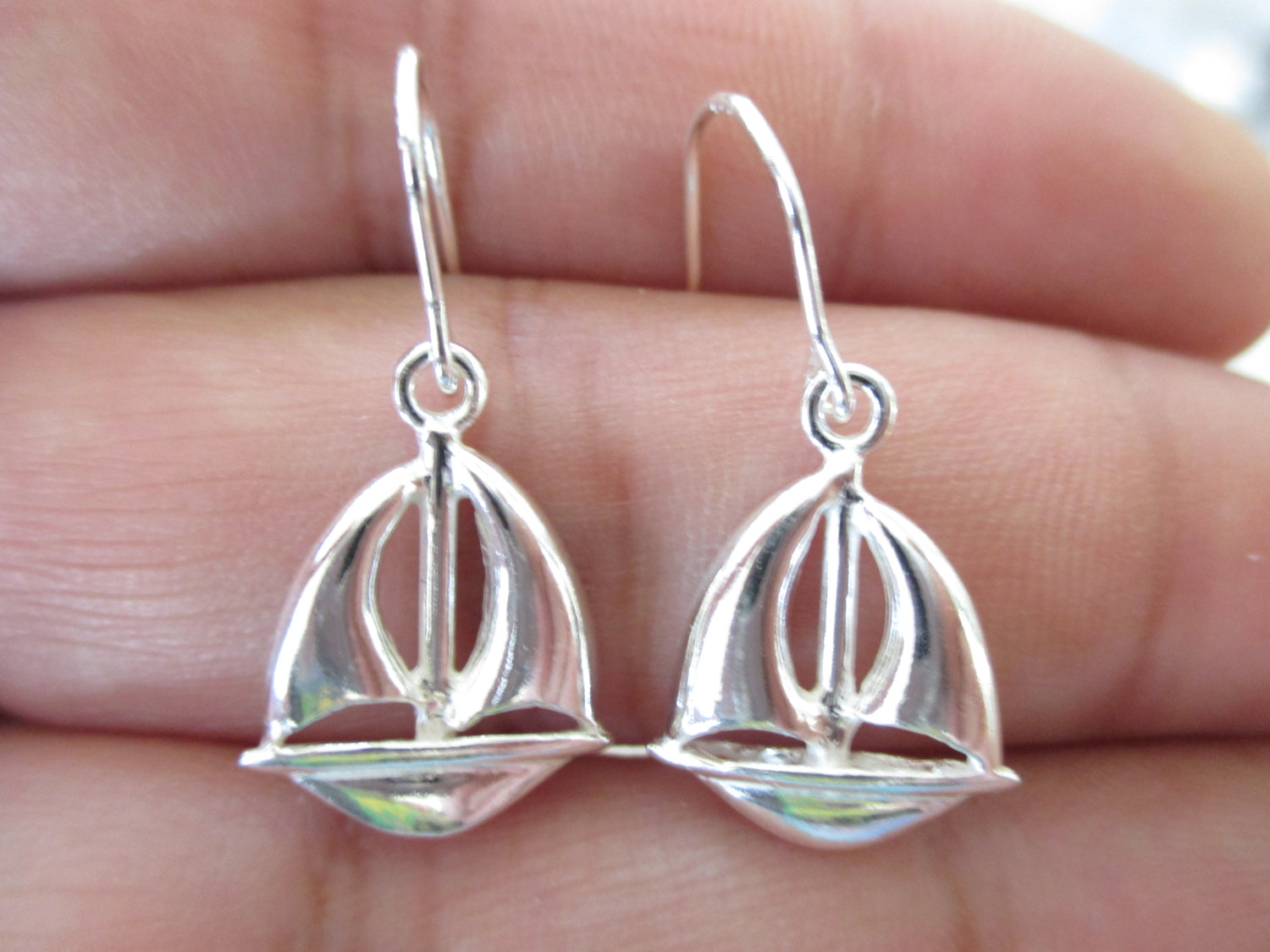 Sail Boat Earrings Sterling Silver* | Schooner Chandlery