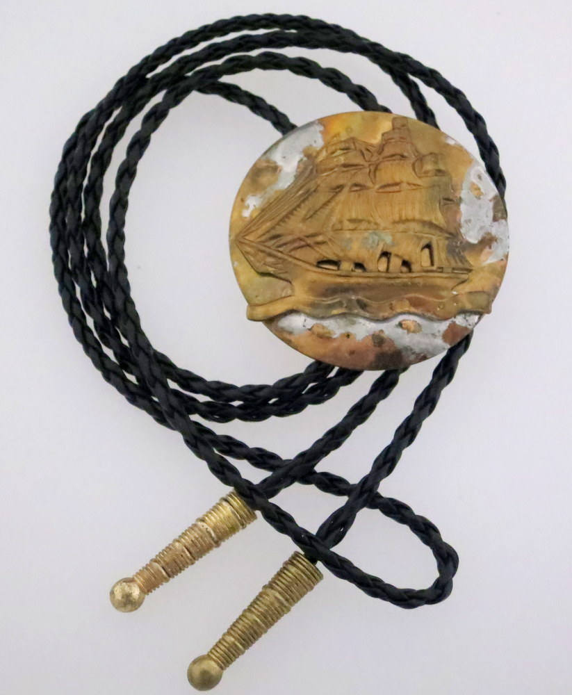 Handmade Bolo Ship, Boat, Schooner, Sea, Ocean Bolo Tie 2 layers Copper ...