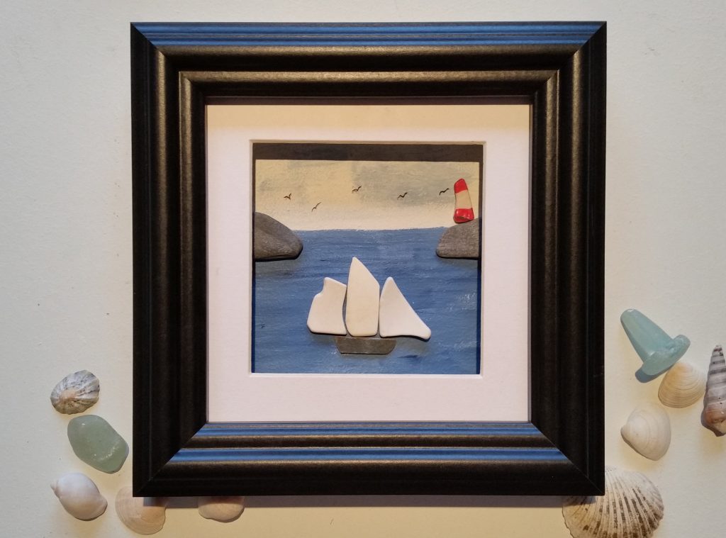 Pebble Art, Pebble Picture, Coastal Wall Decor from Cornish Pebble Art ...