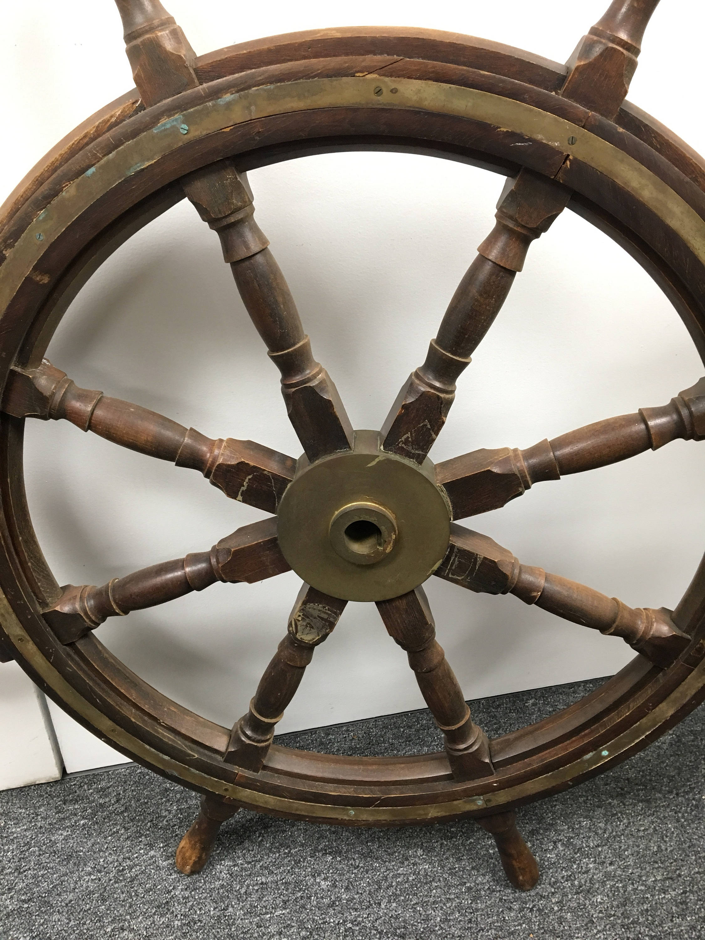 1860 Great Lakes Schooner Ship wheel Greenock Scotland 42d32d2.5th ...