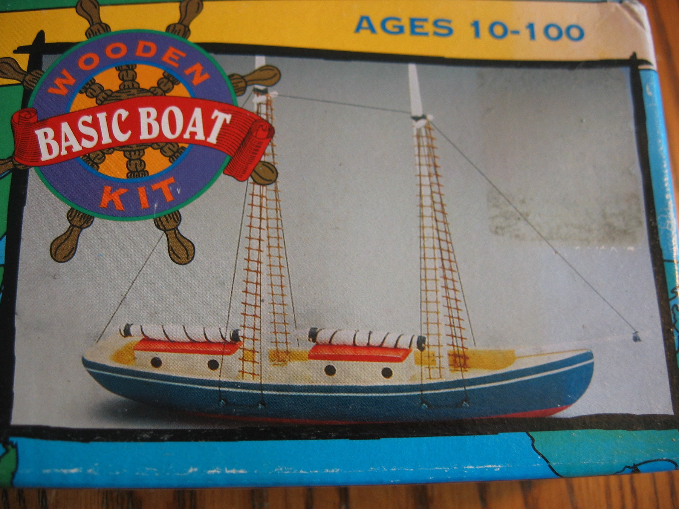 Vintage 1984 SCHOONER Model Kit 100% COMPLETE, Made by Woodkrafter ...