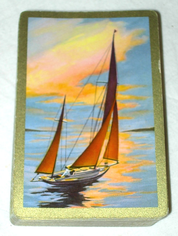 Sailboats Schooner Clipper Ships Playing Cards 2 Decks Games Swap Trade ...