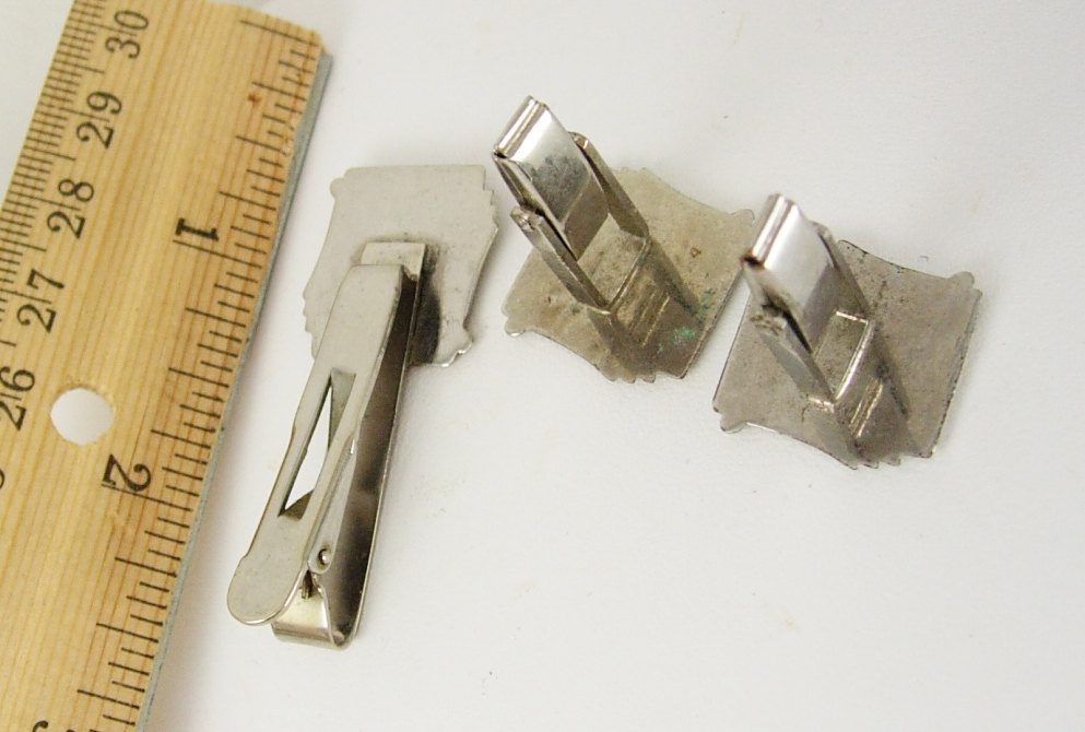 Pirate Cuff links Silver Vintage Ship Cufflinks schooner sailing boats ...