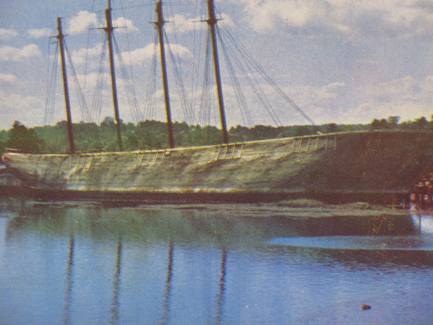 Maine Postcard Shipwreck Postcard Maine souvenir Wiscasset Nautical ...