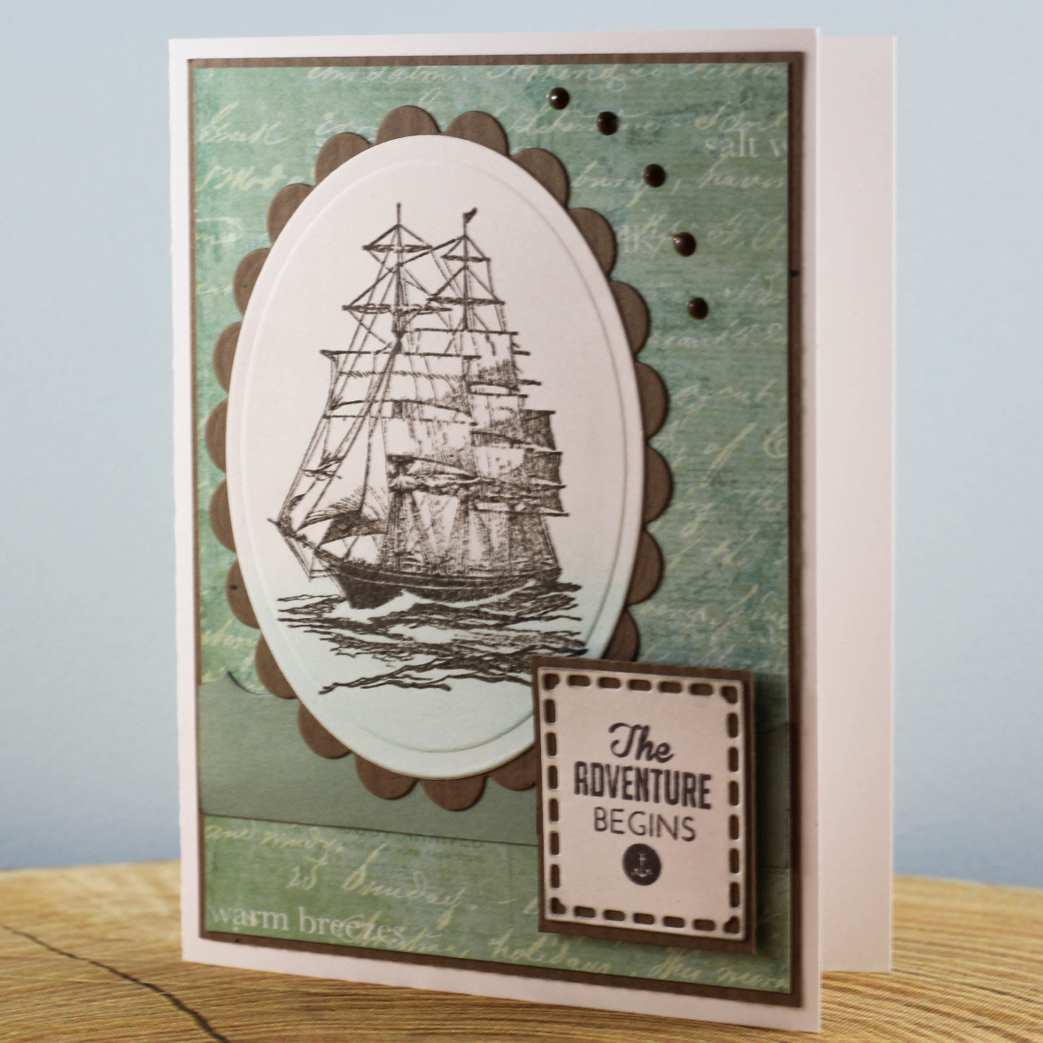 New Beginnings Card, Retirement Card, Nautical Themed New Start Card ...