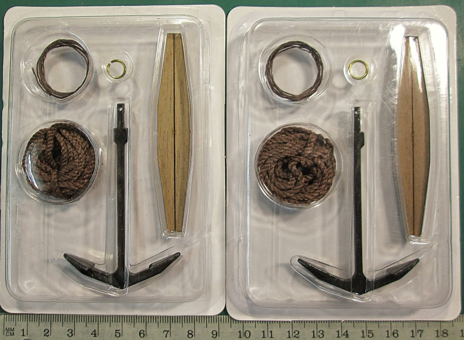 ANCHOR 75 mm ship model set of 2 pieces Accessories | Schooner Chandlery