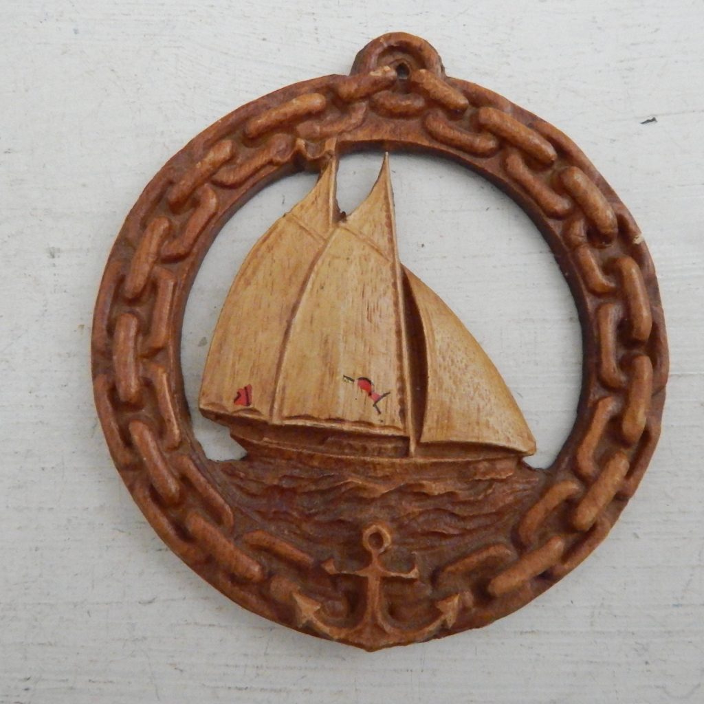 Rustic Sailing Ship Nautical Plaques - Tall Ships Schooners - Set of ...