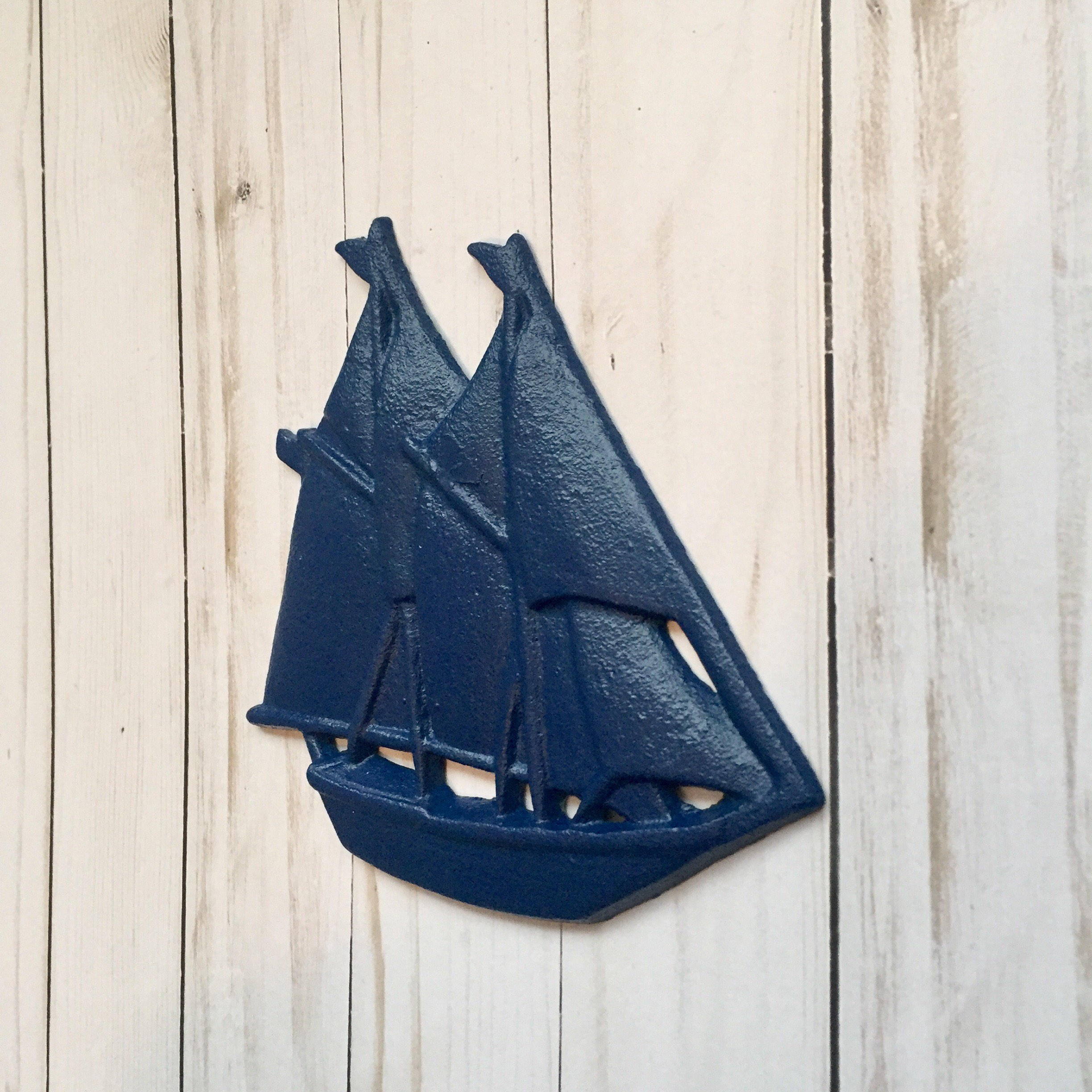 Cast Iron Nautical Decor, Navy Sailing Ship, Schooner Ship, Cast Iron ...