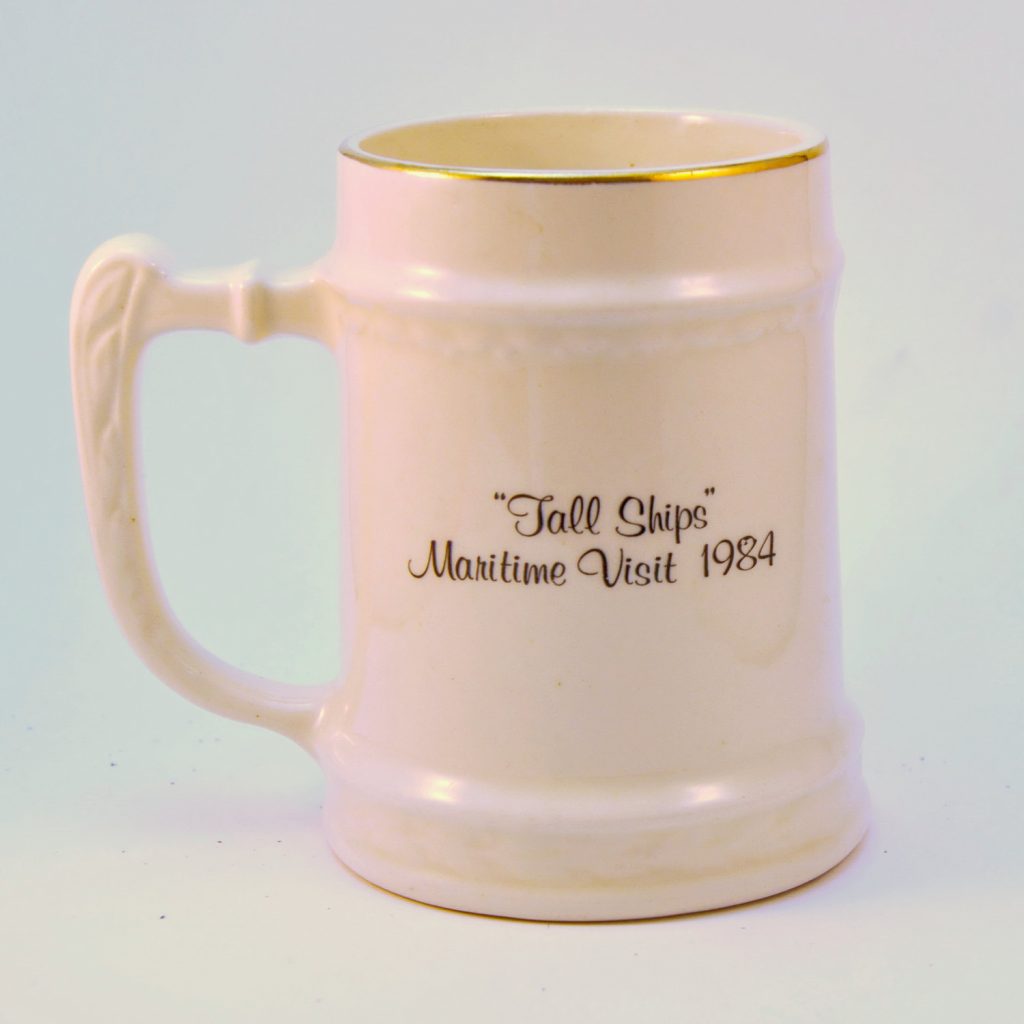 Tall Ships Bluenose Schooner Pottery Beer Mug Stein Maritimes Visit ...